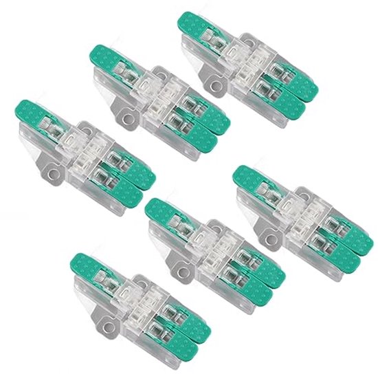 20Pcs 1 in 2 out Lever Wire, Conductor Terminal Block Wire Splicer ...