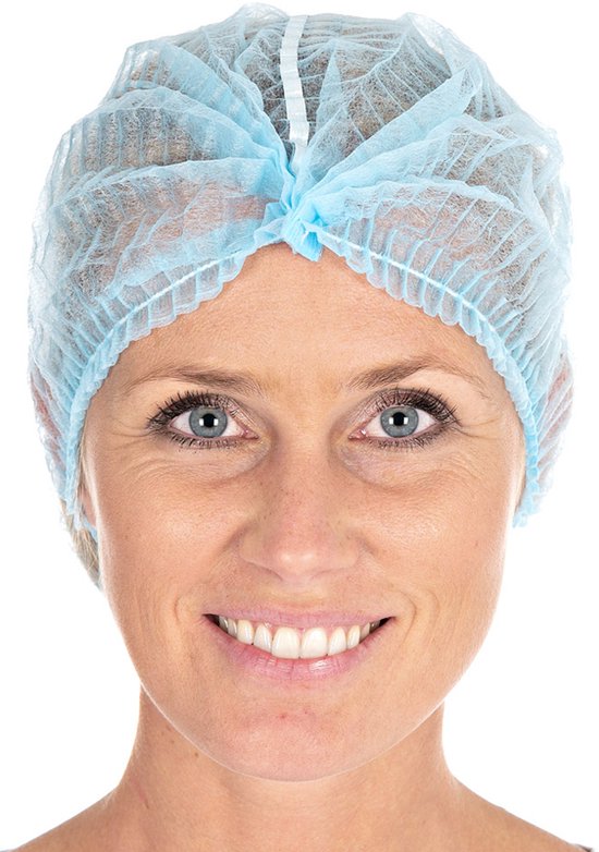 HYGOSTAR PP-clip-on haarnetje Detect, diameter: 500 mm, blauw | bol