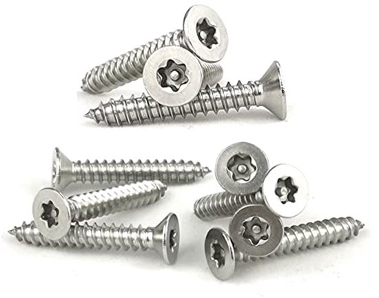 Zelftappende schroeven Torx met platte kop - 304 RVS houtschroeven 25mm ...