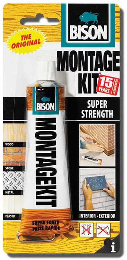 Bison Montage Kit - Neopreen montagelijm - 125g | bol