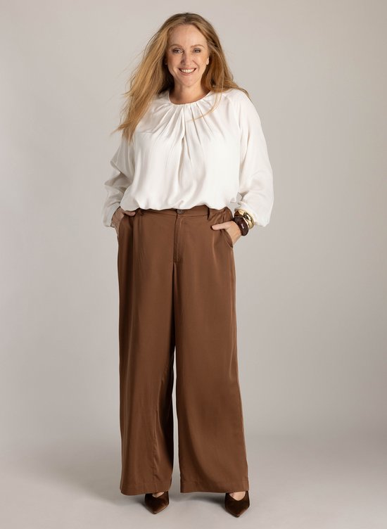 YEST CURVE Hasina Bottoms - Copper Brown - maat X-0(44) | bol