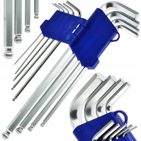 9-delige inbussleutelset CR-V 1,5-10mm | bol