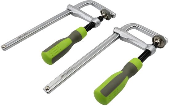 1 Pair Screw Clamp 160mm x 60mm Heavy Duty Quick Slide Clamps Wooden ...