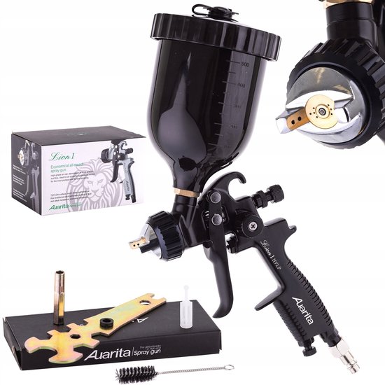 Auarita LION 1 HVLP-spuitpistool 2,0 mm met tank van 600 ml | bol