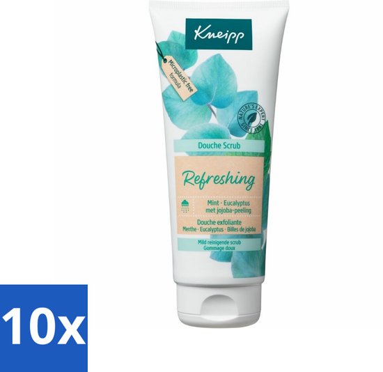 10 x Kneipp - Douche scrub - Refreshing - Mint & Eucalyptus - 200 ml ...