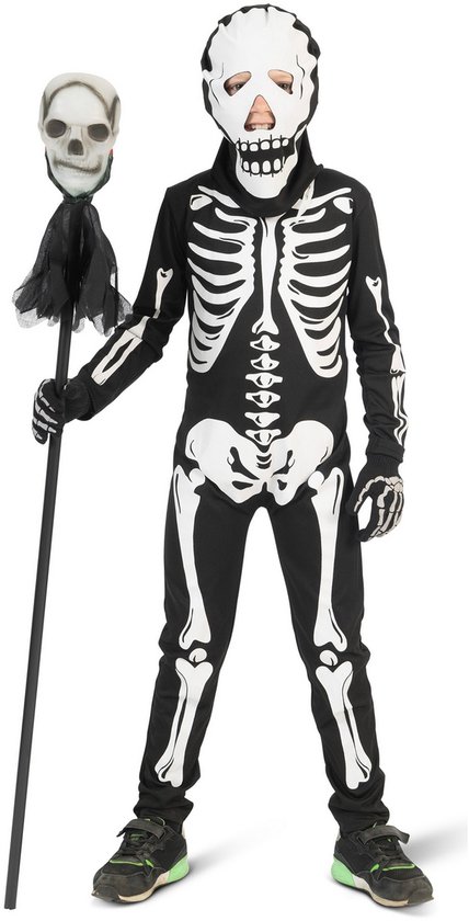 Rammelend Skelet Stef Kind Kostuum | bol
