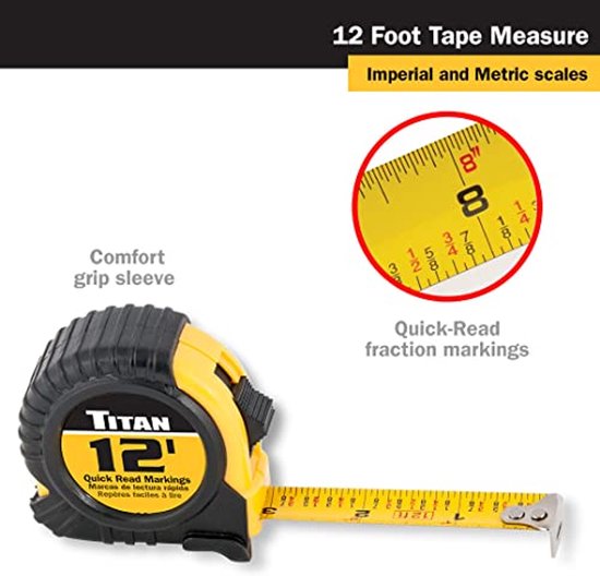 6-delige 12-voet meetlint set - ergonomische grip en duurzame hoes | bol