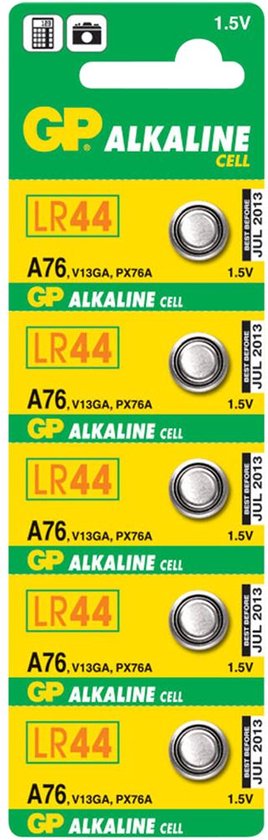 GP Alkaline knoopcel A76 1,5 volt | bol.com