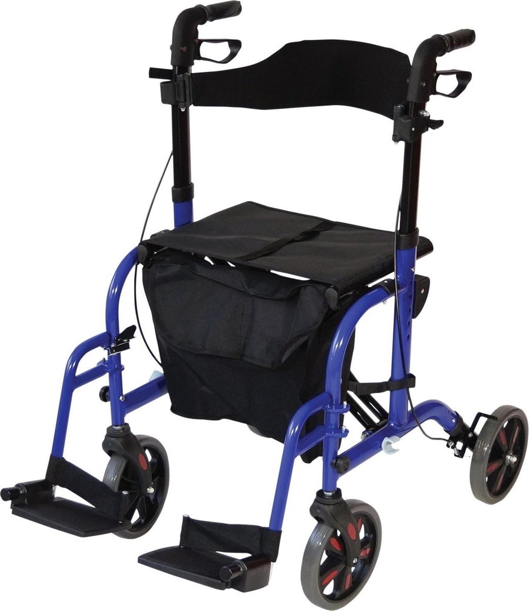 Aidapt rolstoel rollator blauw | bol