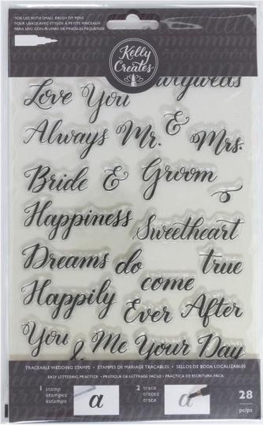 Kelly Creates stamps traceable wedding x28 | bol.com
