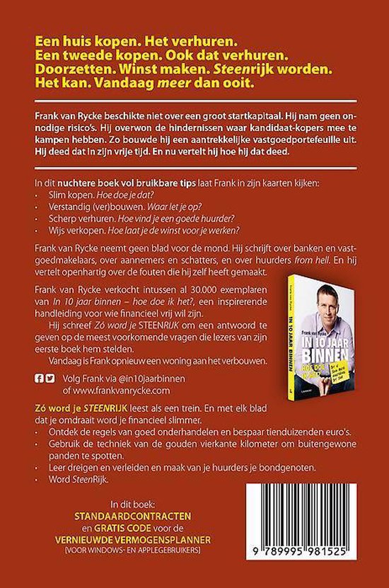 ZÃ³ word je steenrijk, Frank van Rycke | 9789995981525 | Boeken | bol