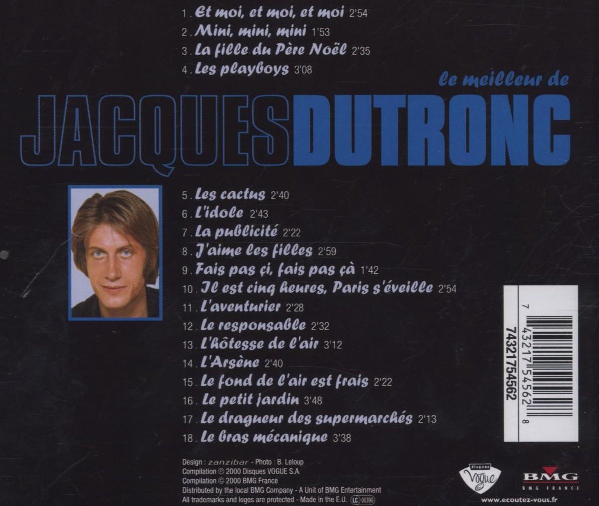 Meilleur de Jacques Dutronc, Le, Jacques Dutronc | CD (album) | Muziek ...