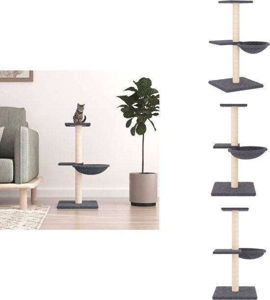 vidaXL Krabpaal - Krabpalen - Kattenpaal - - Kattenmeubel met sisal ...