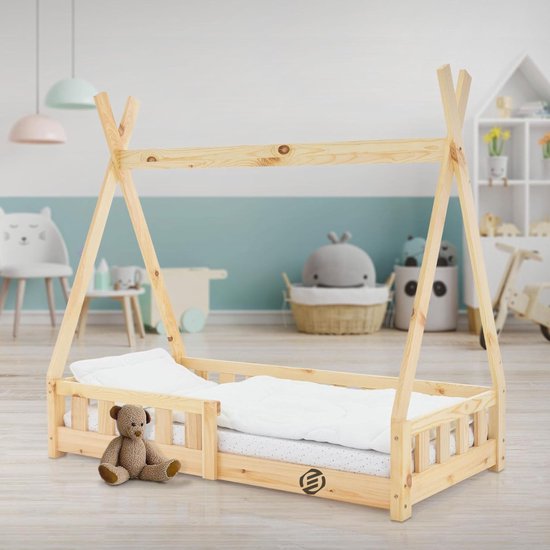 Equivera Grondbed - Peuterbed - Kinderbed - Bedhuisje - Huisbed ...