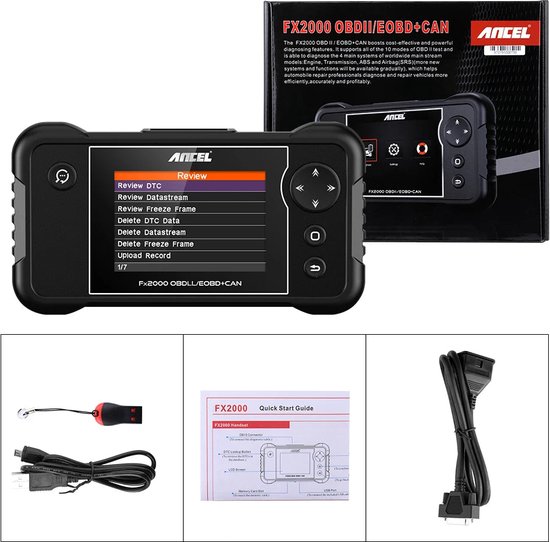 Ancel - FX2000 - OBD2 Scanner - Diagnosecomputer - Storing Verwijderen ...
