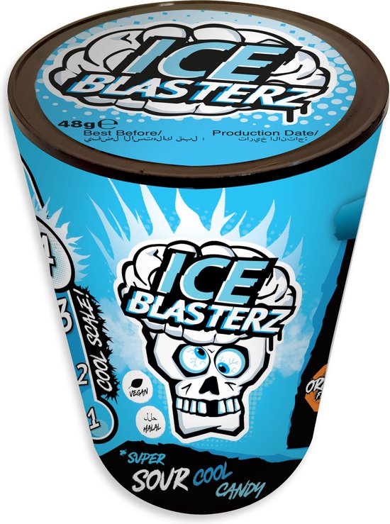 Brain Blasterz Ice Blasterz Super Sour Cool (12 x 48g) | Amerikaans ...