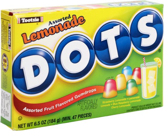Tootsie Dots Lemonade (12 x 184g) | Amerikaans Snoep | Snoep uit ...