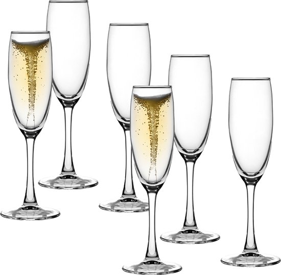 Uniglass Champagneglazen Elixir - 12x stuks - cava - prosecco glazen ...