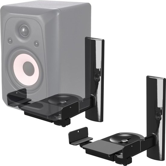 Muurbeugel speaker zwenkbaar kantelbaar - universeel LH023-B - 2 stuks ...