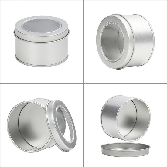 Rond Aluminium Bak met Deksel 20 Pak 65 x 4 cm Lege Metalen Opslag Reis ...
