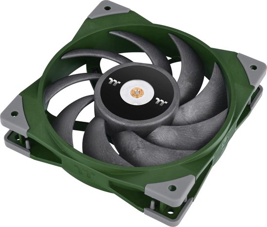 12 cm Racing Green High Static Pressure Radiator Fan (Single Fan Pack ...