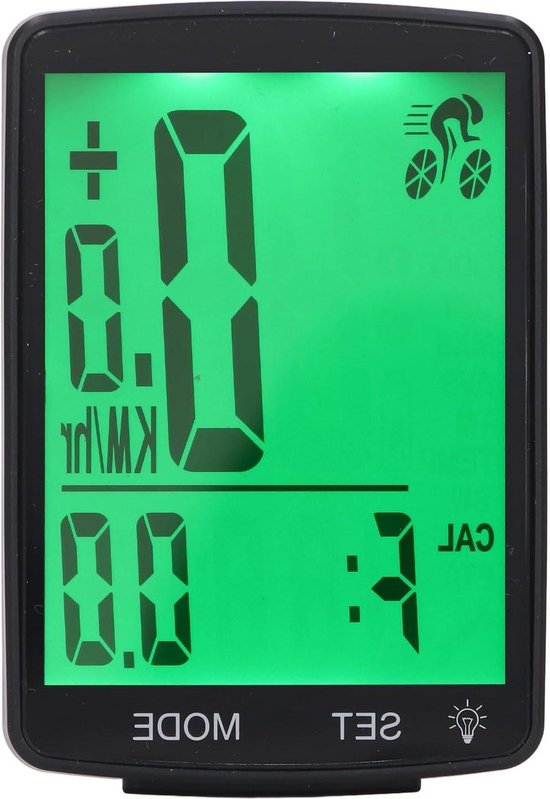 Fietscomputer 71 cm (28 inch) lcd-display - Draadloze kilometerteller ...