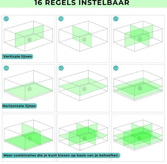 Professionele Kruislijnlaser – Met Statief - 360° Bouwlaser – Waterpas ...