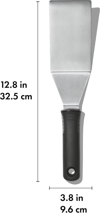 Grillspatel, zwart | bol