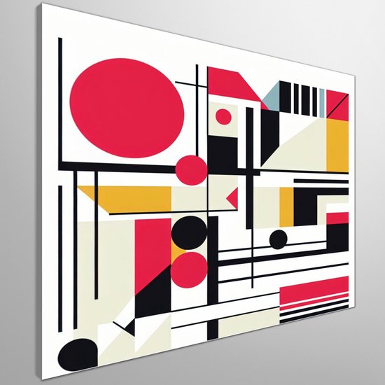 Modern mondriaan schilderij | Abstracte geometrie: een eigentijds ...