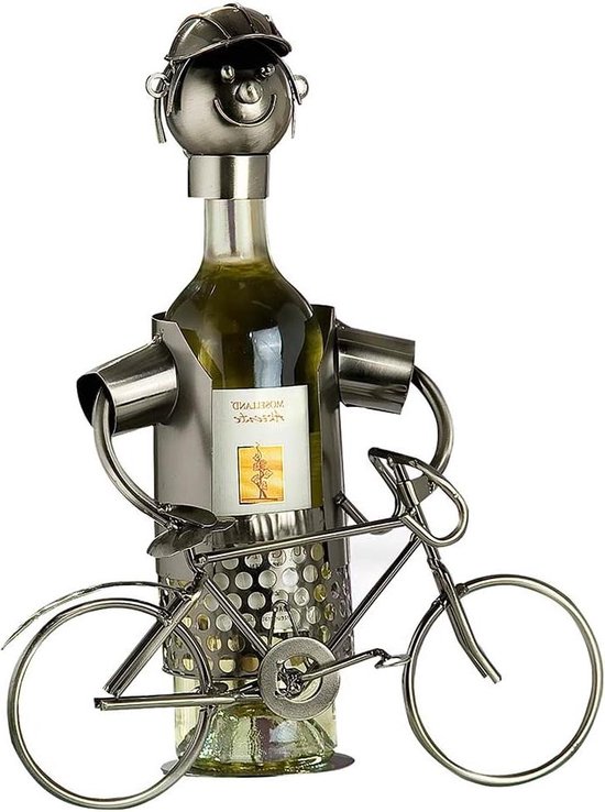 Decoratieve flessenhouder metaal - grappige wijnflessenhouder voor wijn ...