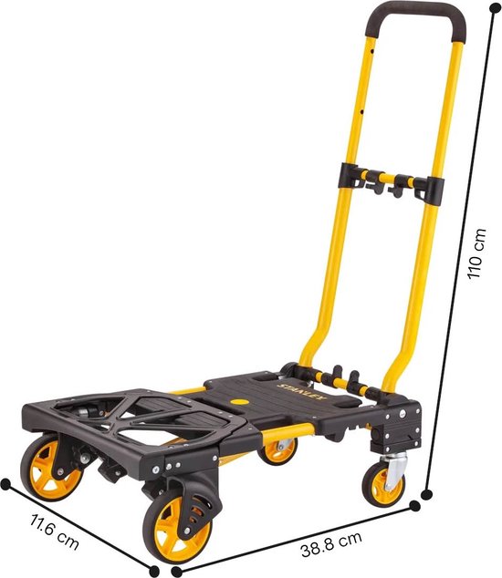 STANLEY SXWTD-FT585 2-in-1 Steekwagen en Plateauwagen - Inklapbaar - 70 ...