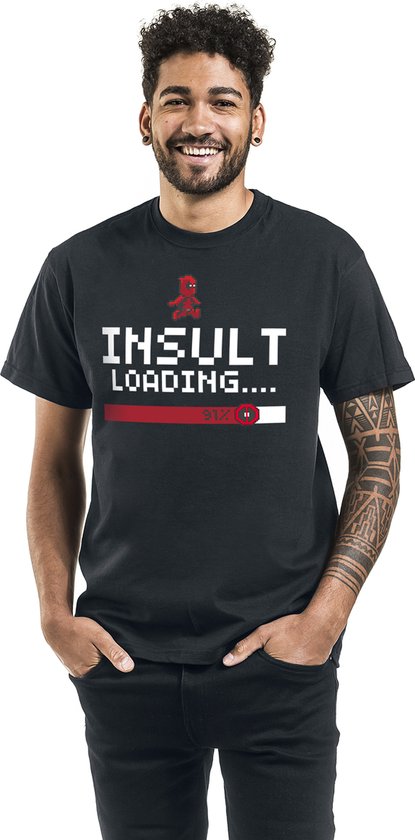 Deadpool Insult Loading T-shirt zwart L - Katoen - Duurzaamheid, Fan ...