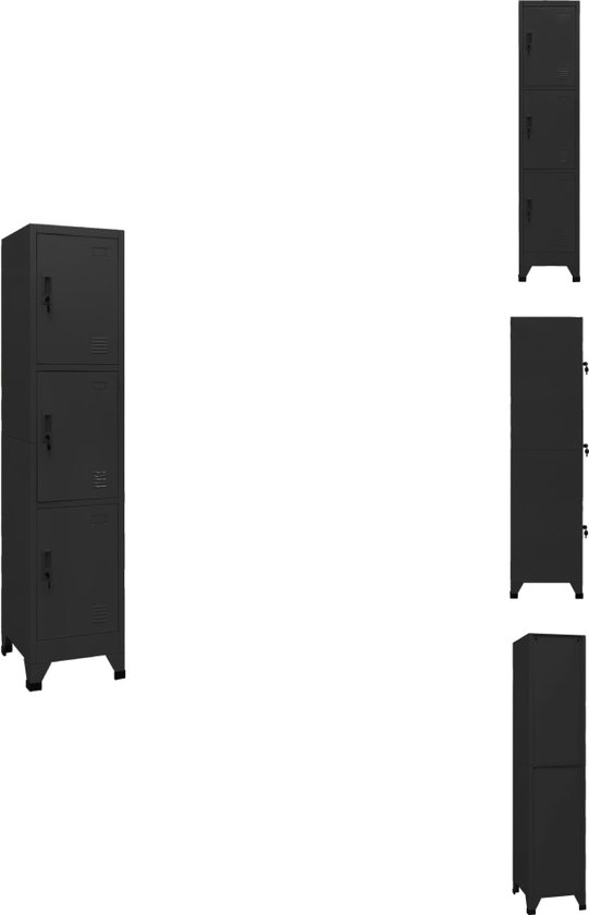 vidaXL Lockerkast - Lockerkasten - Opbergkast - Kast - Lockerkast ...