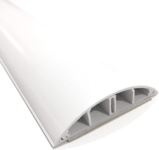 Kabelgoot 35 cm - Zelfklevend PVC voor Kabels - Vloer- en Wandmontage | bol