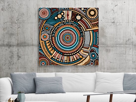 Doodle aboriginal schilderij | Aboriginal expressions intertwined in ...