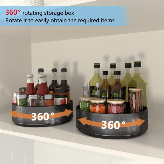 Kruidenrek 360 graden draaiplateau - Roestvrijstaal - Keukenorganizer - ca. 279 cm -... | bol
