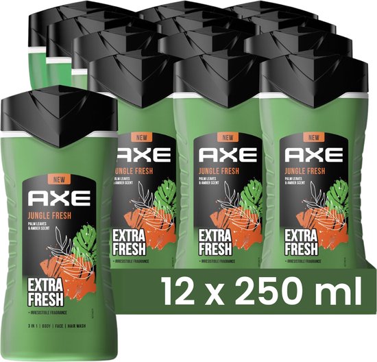 Axe Shower Gel Jungle Fresh 250ml - 12 stuks | bol