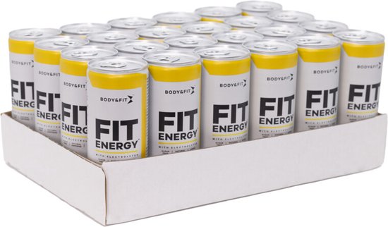Body & Fit FIT Energy Drink - Tropical - 24 Blikken - Hypotone ...