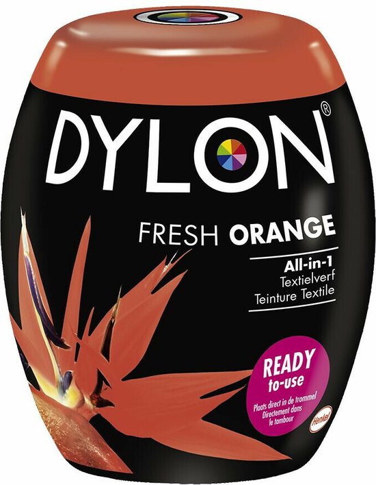 Dylon Textielverf Fresh Orange - 3 x 350 gr - Voordeelverpakking | bol