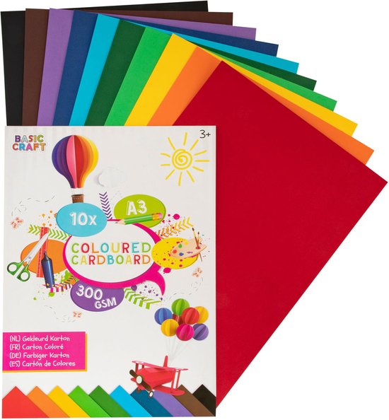 Basic Craft Karton 300 grams A3 10 Stuks | bol