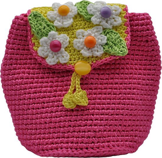 kinder rugtas - Gehaakte kinder rugtas - Gebreide rugtas | bol