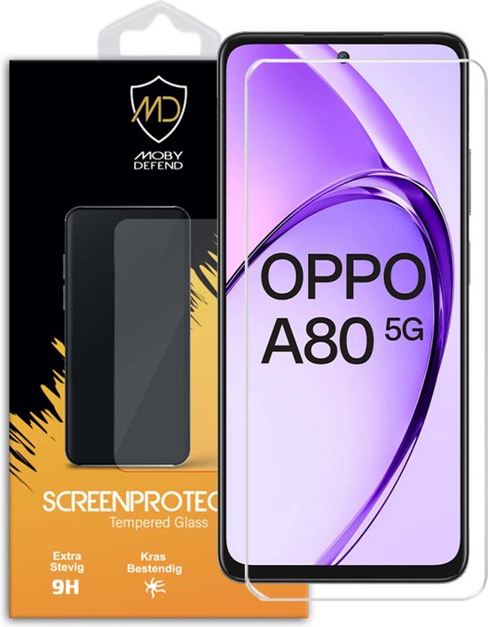 Oppo A80 5G Screenprotector - MobyDefend Case-Friendly Screensaver ...