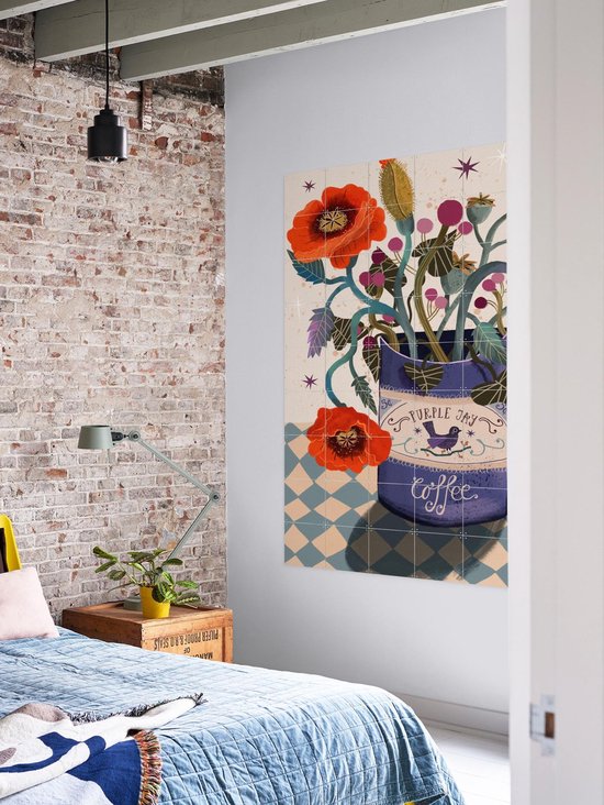 IXXI Poppy Vase, Lena Addink - 100 x 140 cm - Gratis ophangtool - Grote ...