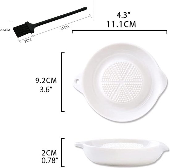 Keramische rasp voor gember - rasp voor knoflook, fruit en groente met ...