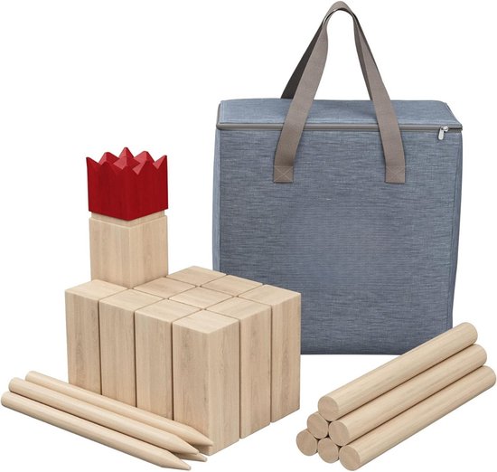 Kubb - Zweeds werpspel voor buiten - Houten buitenspel voor gezin en vrienden -... | bol