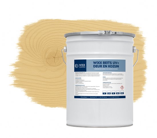 Wixx Deur en Kozijn Beits UV+ - 1L - Blank | Naturel | bol