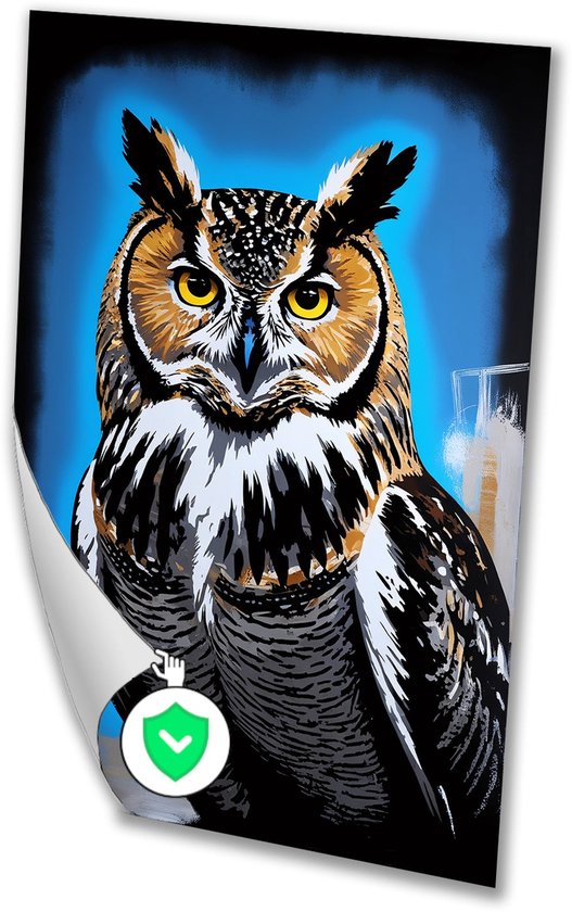Moderne uilenkunst voor interieurs - Uil poster - Posters dier - Street ...