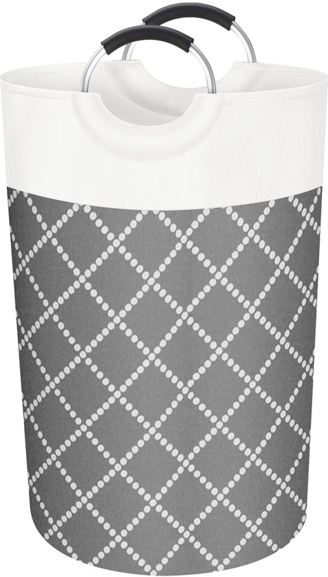 Opvouwbare ronde wasmand, 82L - wasmand met handgrepen gemaakt van ...