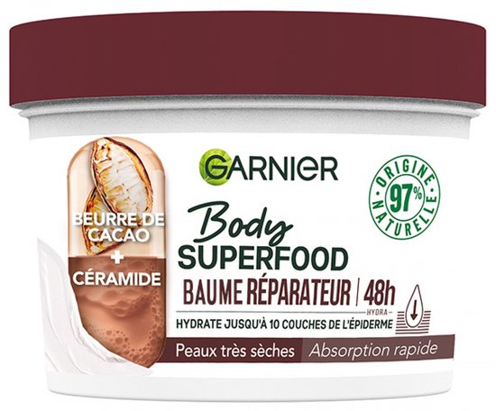 Garnier Body Superfood Butter - Cacao & Ceramide - Droge huid - 380 ml ...