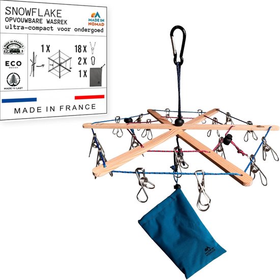 Inklapbare Sokkenhanger - Drying Rack met 18 Knijpers - Geschikt voor ...